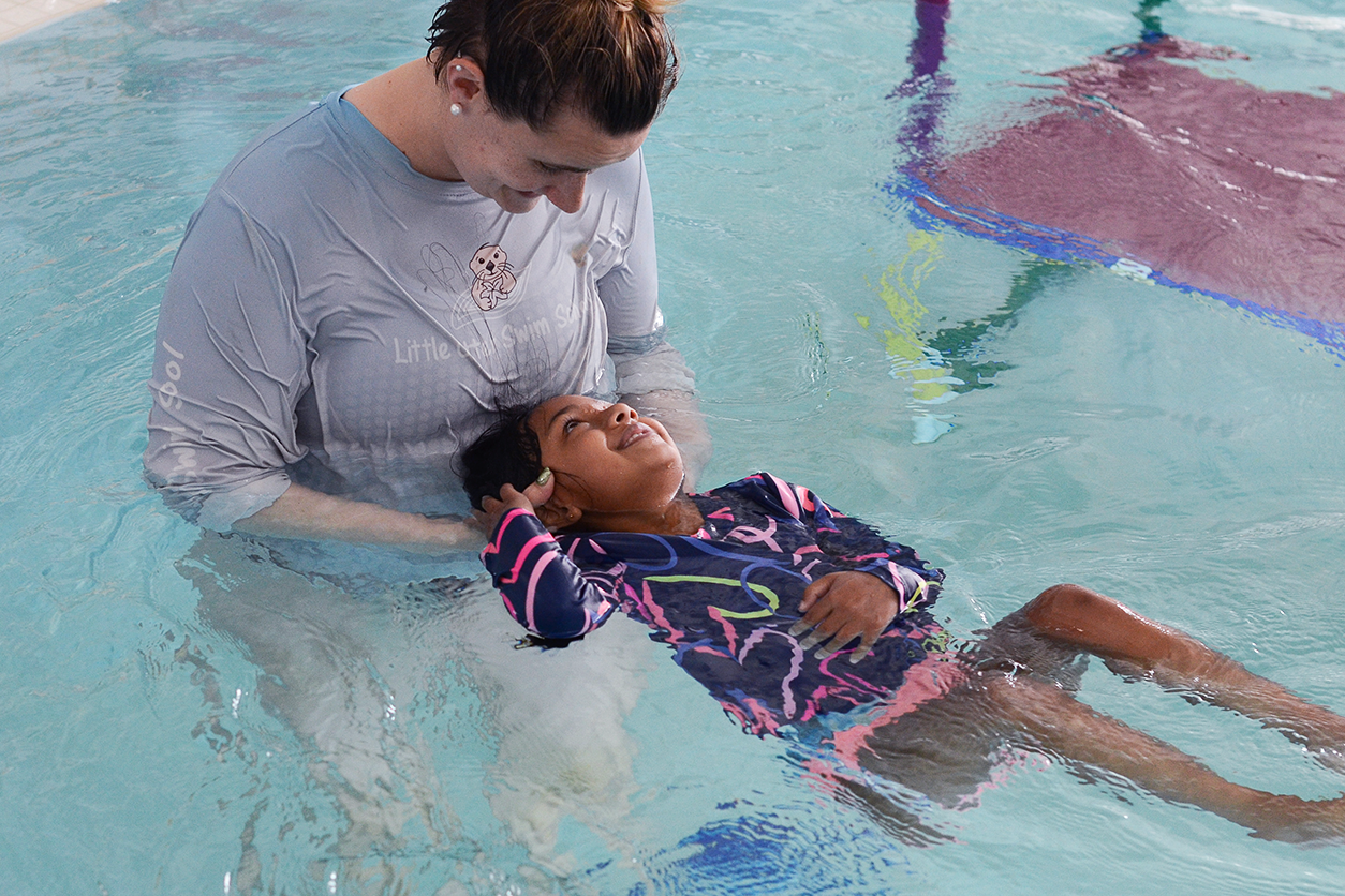 Intro to water skills swim classes | Little Otter Swim School